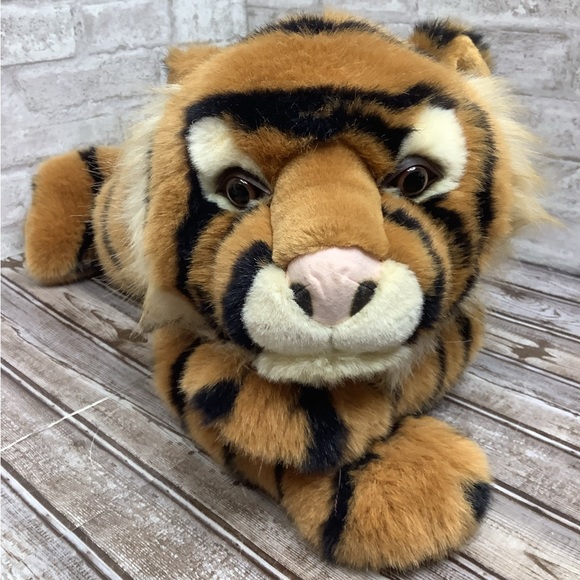 Aurora | Toys | Vintage Aurora Tiger Plush Realistic Stuffed Animal ...